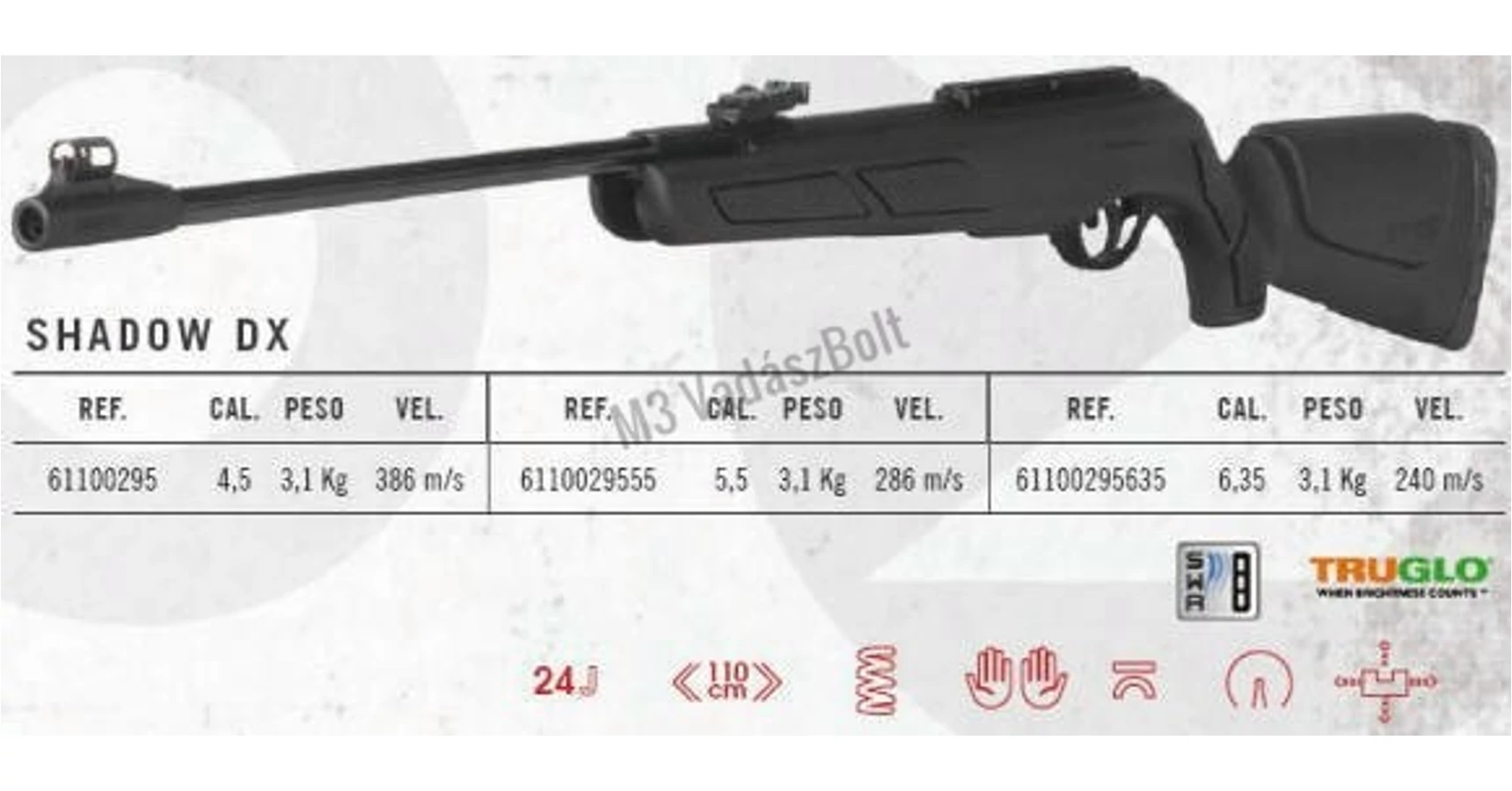 Gamo Shadow DX Combo 4.5mm Légfegyver - Gamo - Sió-Jagd Vadászbolt